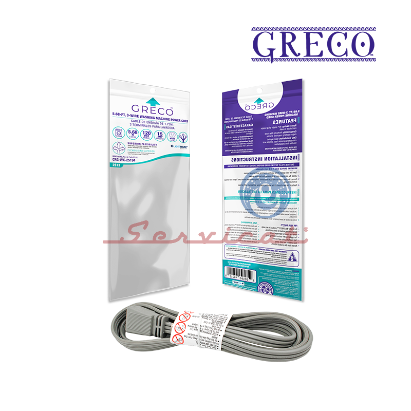 CABLE DE ENERGÍA/CHICOTE 1.73M GRECO LAVADORA FRIGIDAIRE - WHIRLPOOL ...